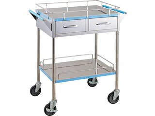【特長】抗菌ステンレスワゴンにパステルカラーの塩ビのラインを入れたワゴンです。用途や場所によって色による使い分けができます。【仕様】最大積載量(kg/台)：50均等積載量(kg/段)：30間口(mm)：600奥行(mm)：450高さ(mm)...