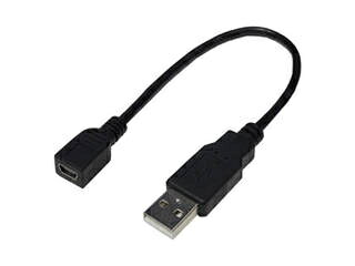 USBAA/M5B20USBケーブル20 A(オス) to mini(メス)●約 20cmUSBAAM5B20　