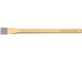 【特長】高品質の鋼材を使用した、チゼルです。抜群の耐久性と高い作業性を発揮します。【用途】鉄板や石の切断、ハツリ作業など。【仕様】刃幅(mm)：28全長(mm)：400八角胴径(mm)：18ハンドガード：なし八角胴タイプ【材質/仕上】クロム...
