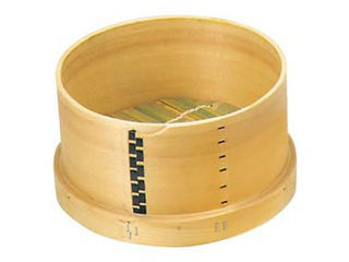 24cm用 約 1升 内径235mm 底内径250mm 深さ105mm ●すだれ付 ※ 木蓋は、1サイズ大きいものを御使用ください。0492100　