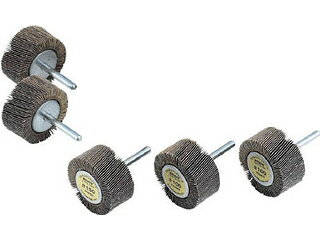 【特長】一般金属用です。フラップが斜めについているため、加工物へのタッチがたいへんソフトです。汎用の軸付フラップホイールのもつ特性を生かし、より研削性と持続性能をアップした製品です。（従来比30%アップ)【用途】サビ落とし、バリ取り、パイプ...