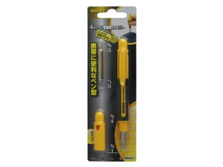 特徴携帯に便利なペン型用途ネジ締め・ゆるめに付属品・セット内容ペン型差替ドライバー本体 キャップ 両頭ビット+No.1×-4mm(本体にセットされています) 両頭ビット+No.0×-3mm 商品情報 パッケージサイズ（H×W×D)172×5...