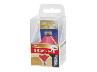 特徴超硬チップで耐久性抜群用途木材などの面取りに仕様刃部サイズ：幅35×刃の長さ16×角度45°(mm)　ベアリング幅:12.7(mm) 商品情報 パッケージサイズ(H×W×D)98×48×43(mm) TRBP32　