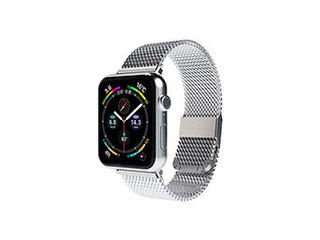 SMAMA-W4244SLmiak「CLIP MESH BAND(クリップメッシュバンド)」は細かなメッシュ状の金属ベルトが、華やかで上品なデザインのApple Watch用バンドです。●上品なメッシュベルトデザイン金属の密度が高く、頑強で...