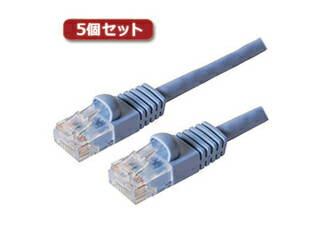 TWN-603BLX5ツメが折れにくい「ツメ折れ防止カバー」付き。【1個あたり】プラグ形状:8極8芯、RJ-45プラグ　ケーブルサイズ:直径約5mm　ケーブル仕様:ヨリ線、ストレート全結線　対応伝送帯域:1000BASE-T 100BASE...