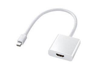 AD-MDPHD04X5●パソコンに搭載されているMini DisplayPortコネクタ(メス)をHDMIポート(メス)に変換するケーブル一体型の変換アダプタです。　※ディスプレイモニタ側のMini DisplayPortをHDMIポート...