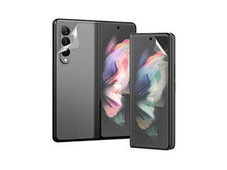 AR23478GZFD3arareeの「PURE SKIN CLEAR」は、Galaxy Z Fold3のデバイス前・後面保護用の半透明フィルムです。デバイス表面への傷や指紋付着を防止し、本体を美しく保ちます。・デバイスの前面と背面を保護Z...