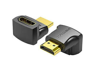 AI-2168この商品は HDMI 270度 オス to メス アダプター「2個入り」です。VENTIONのHDMI 270度 L型 変換アダプタは、L型のデザインが狭いコーナースペースで不便なルーティング問題を解決することができます。 ま...