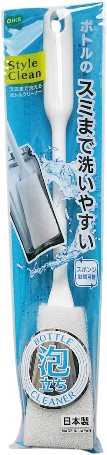 毎日のボトルや水筒洗いがラクになる、スミまで洗えるボトルクリーナー。広がった形をしているスポンジがスミにフィット。350/500のステンレスボトルにおすすめ。たっぷり泡立つフィルタースポンジを使用しているので泡立ちがよく洗いやすい！スポンジ...