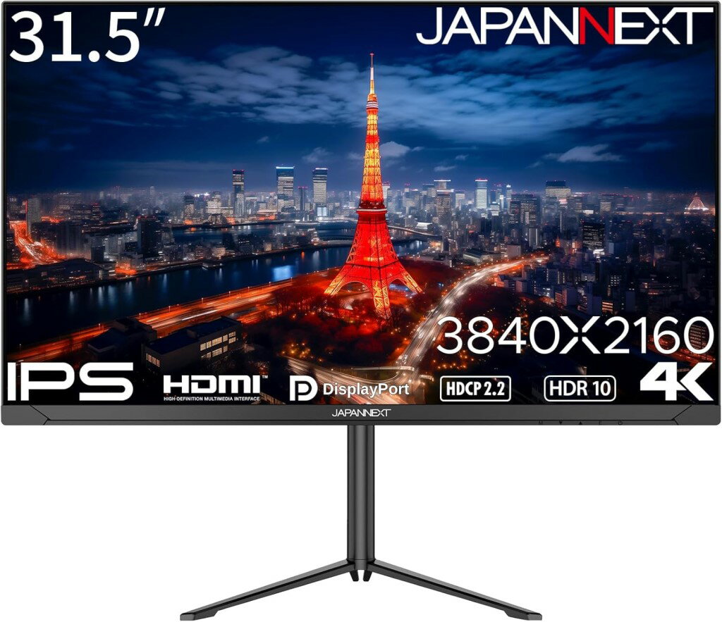 発売日：2024年10月下旬■31.5インチのIPSパネルを採用した4K(3840x2160)解像度の液晶モニターです。4KはフルHD(1920x1080)解像度の約4倍の作業領域を実現する3840x2160ドットの解像度となり、高精細な表...