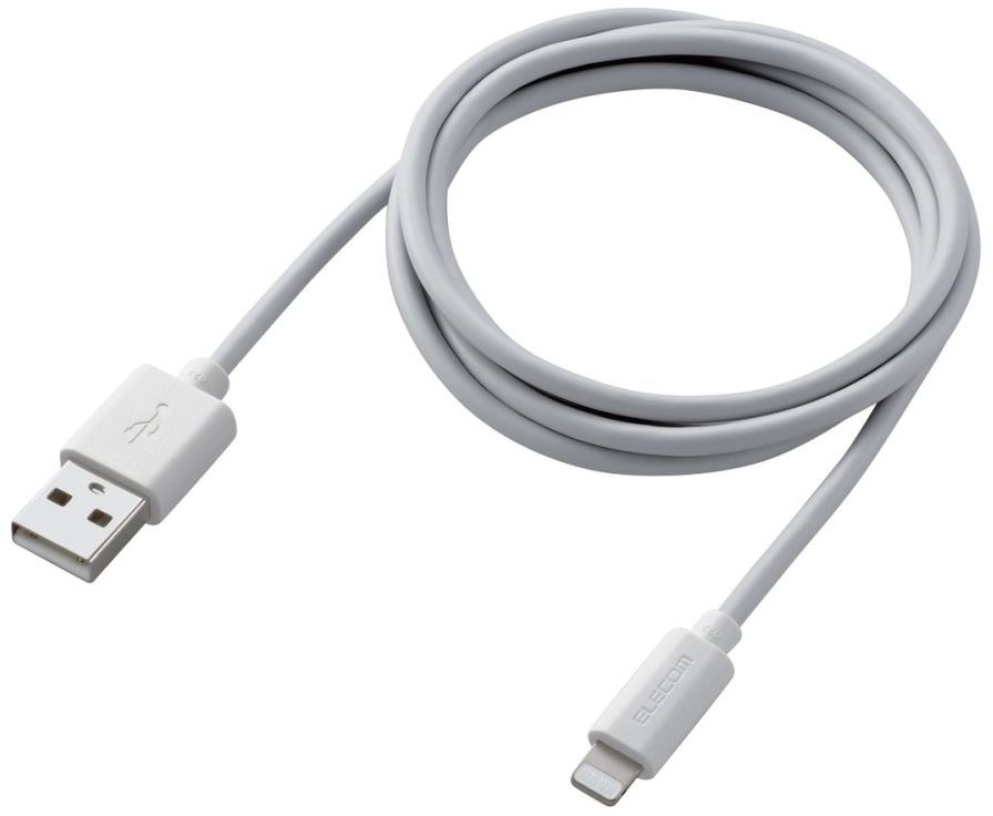 Lightningコネクタ搭載のiPhone/iPod/iPadの充電・データ通信ができる！LightningコネクタとパソコンやAC充電器のUSBポートを接続して充電・データ通信ができるUSBケーブル。※iPadはパソコンからは充電出来ま...