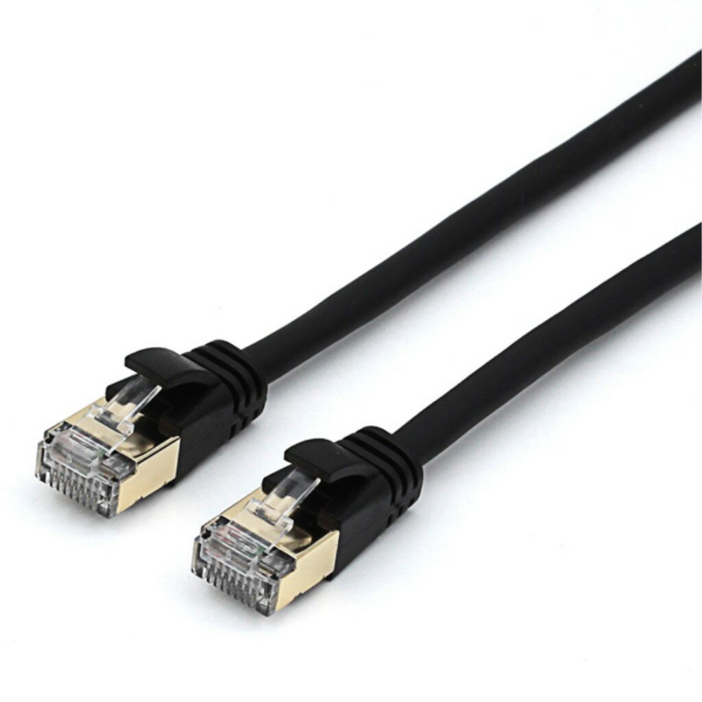 40Gbps(40GBASE-T)の超高速通信に対応。エンハンスドカテゴリ5の20倍、カテゴリ6の8倍の伝送帯域である【2000MHz】をクリア。ノイズに強い3重シールドケーブル。外部からの妨害電波を遮断する3重のシールドを内蔵したSFTP...