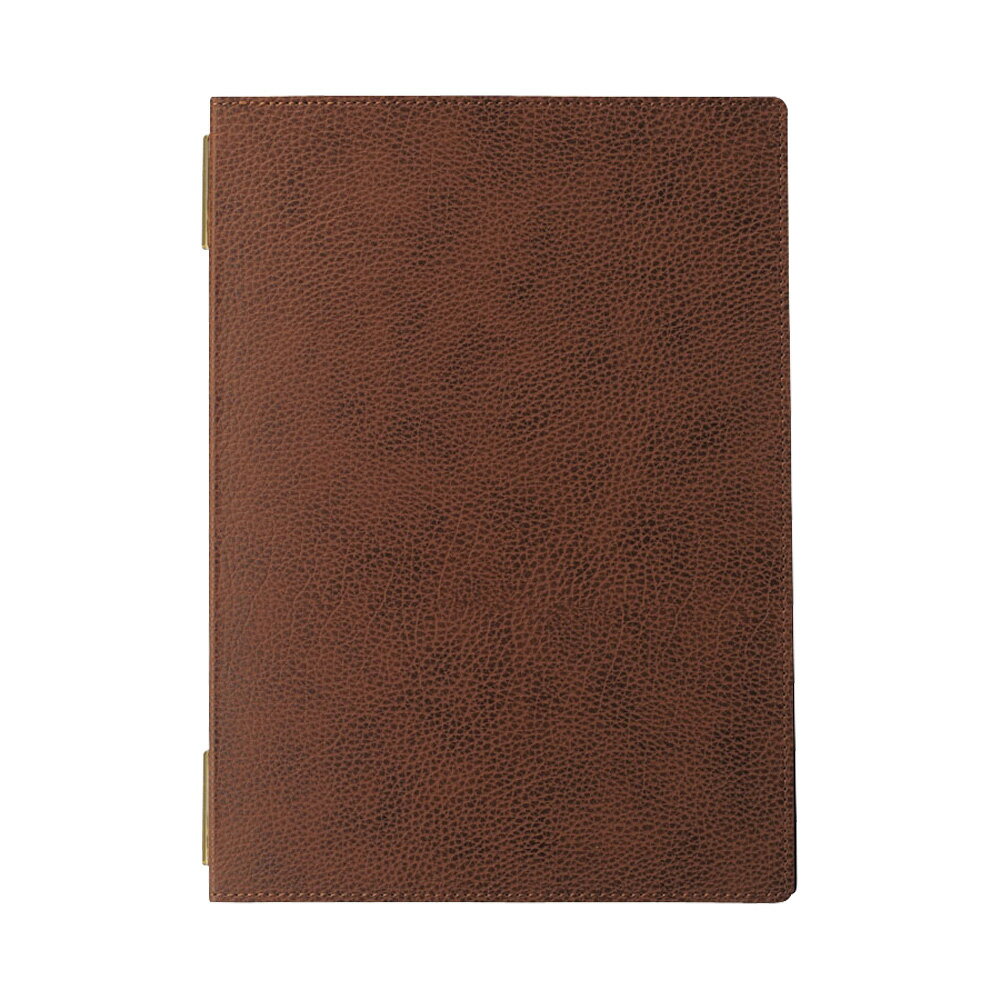 ●メーカー品番：GB-101●カラー：ブラウン●幅×縦(mm)：232×319●用紙サイズ：A4●ページ仕様：ビニール付4ページ●HighClassMenuハイクラスメニュー●ピンタイプ※ピンホールとコの字の切り込みでメニューがズレにくく、...