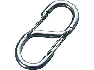【メール便対応可5個まで】 【特長】フック付なので、かけたものが外れにくくなっています。【用途】チェーン・ワイヤ・ロープなどの連結や、端末の金具のジョイントに。【仕様】D(mm)：5L(mm)：62L1(mm)：62S(mm)：8.5W(m...