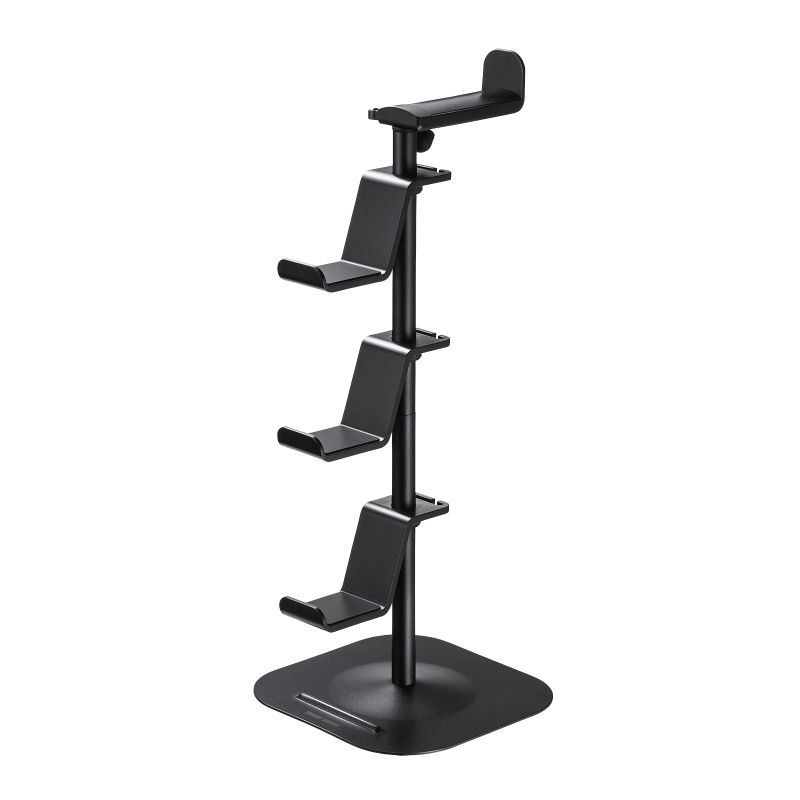 発売日：2023年06月 中旬予定■カラー:ブラック■サイズ:約W170xD170xH433mm■重量:約657g■総耐荷重:2kg■セット内容:本体、フックx3、ヘッドホンホルダーx1 商品情報 製品タイププレゼンテーションツールスタンド...