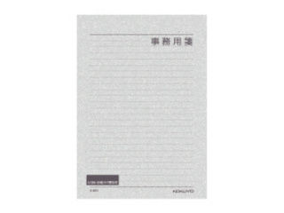 ■商品仕様サイズ：セミB5タテ・ヨコ：250・177罫内容：横罫（8.3mm×25行）枚数：50枚●再生材配合率/中紙：古紙パルプ70% ●白色度70％程度（ISO）●紙質/上質紙（古紙パルプ配合）●罫色/グレーヒ-501　
