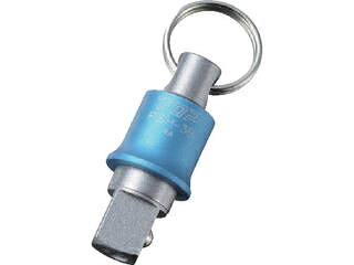 【特長】ソケットレンチ、インパクトレンチ用ソケットに共通対応しています。一部アルミ合金を使用した軽量設計です。【仕様】色：ブルー差込角(mm)：9.5全長(mm)：42.5差込口(mm)：9.5【材質/仕上】スライド部:アルミ合金その他:鉄...