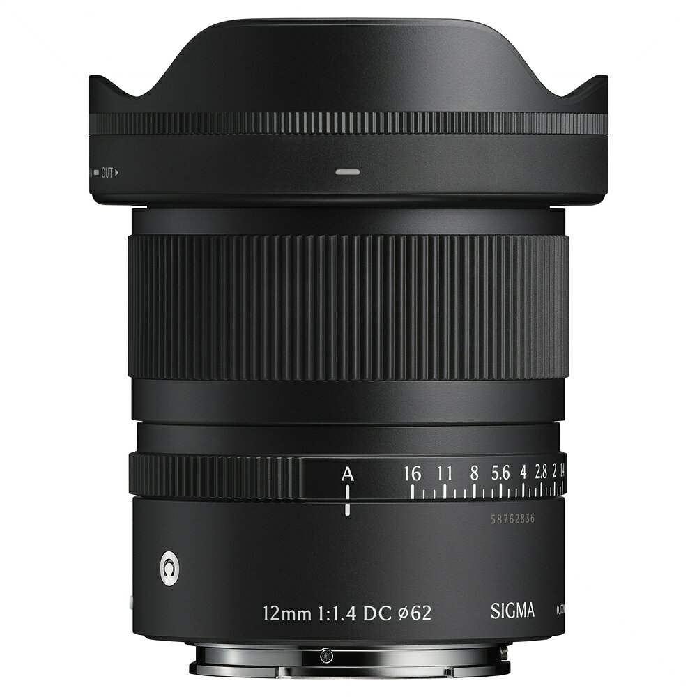 発売日：2025年9月4日Sigma 12mm F1.4 DC | Contemporaryは、APS-C用F1.4レンズにおいて最広角の12mmを実現した超広角単焦点レンズです※1。最新の光学設計により高い解像力を発揮し、開放F値から広大...