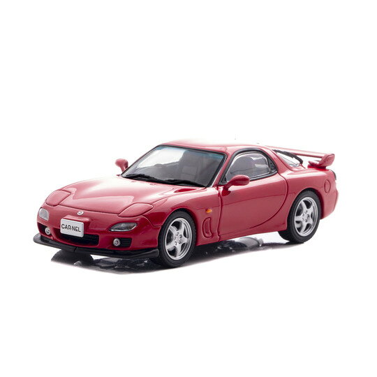 マツダRX-7（FD3S)の後期型からType RSのビンテージレッドをモデル化。Type RSはカタログモデルの中でもSpiritRなどと同じ280psの上級グレード。17インチの5本スポークホイールと履き、フォグランプが装備されている。...