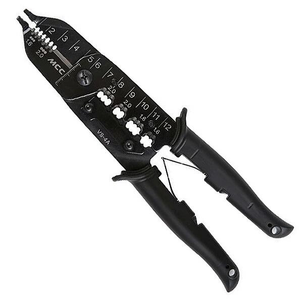 【PC用商品説明文】≫ 商品詳細 ≪ ●VA線の配線作業に。 ●切断、シース・絶縁体の長さ測定、シース・絶縁体のはく離、のの字曲げの6機能が1本で可能です。 ●2.0×3芯の絶縁体も一発はく離できます。 ●軽荷重できれいな切り口を可能にした...