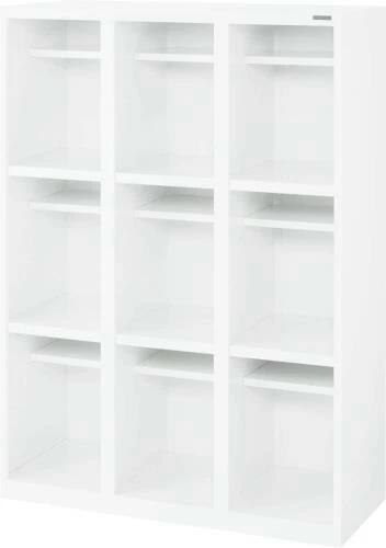 ≫ 商品詳細 ≪●仕様…3列3段●サイズ…外寸:900(W)×380(D)×1250(H)mm内寸:263(W)×360(D)×373(H)mm●重量…35kg●材質…スチール(メラミン焼付塗装)※画像は代表イメージです。