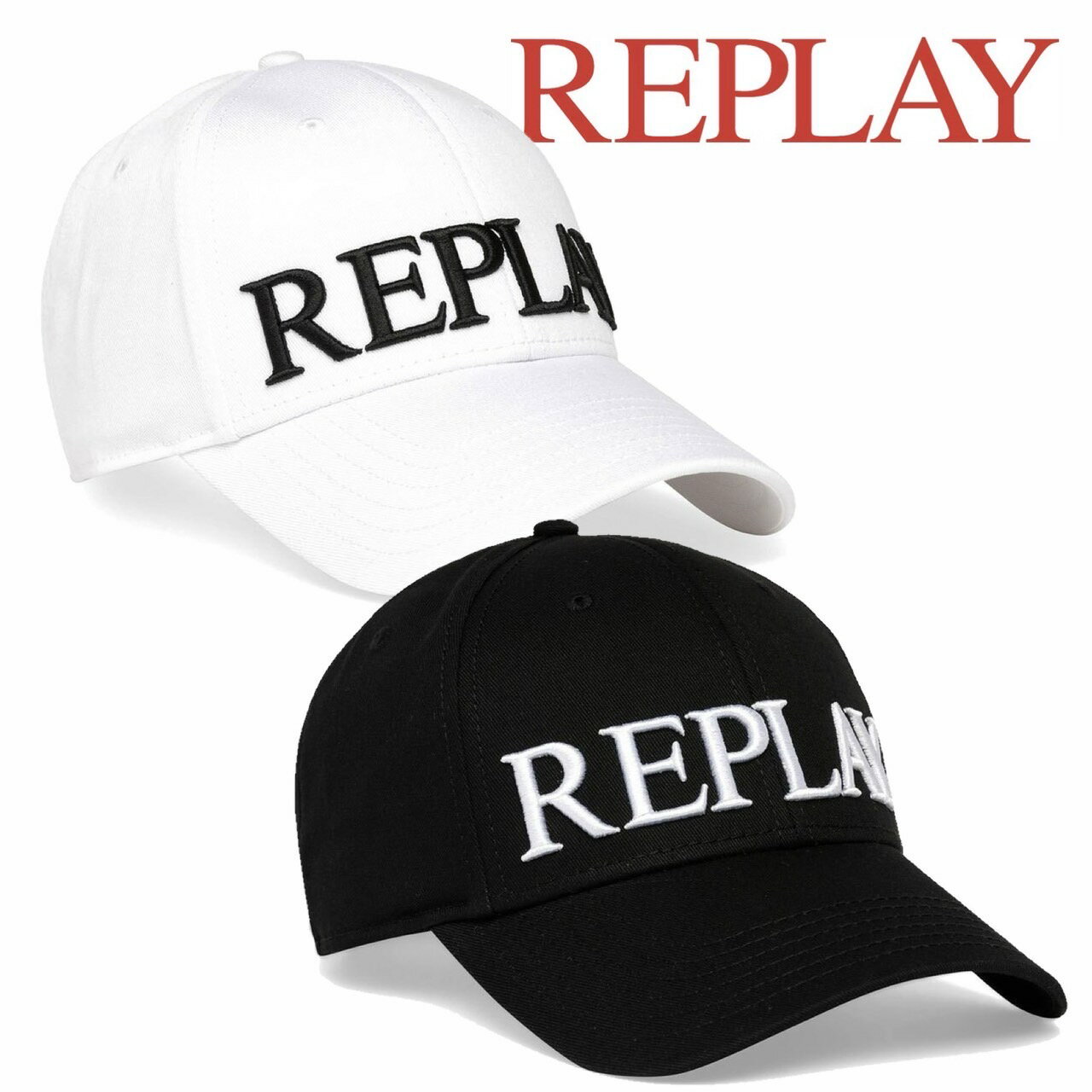 REPLAY リプレイ キャップ 帽子 メンズ レディース ユニセックス オールシーズン サイズ調節 ベースボールキャップ ランニング スポーツ ファッション アウトドア AX4308.001.A0113 人気デザイン 世界中で大人気のRE...