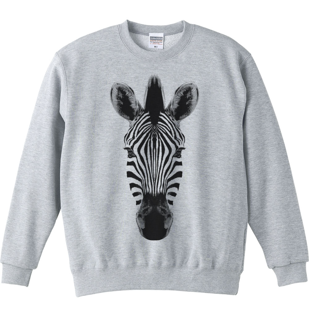 モノトーンの縞馬の顔です。　