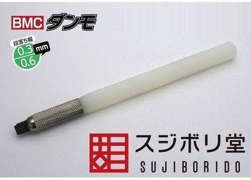 BMCタガネと同じタングステン刃だからできる切れ味と精度！ 0.1mm単位の精度で直角に刃付け。 鋭い切れ味と直角精度は段落ちモールドの加工におすすめです。 キャラクターモデルのスケールにあわせ4種類の刃を用意。 先端の平らな部分はパーティ...