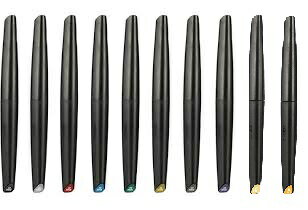 メタリックブラック、メタリックシルバー、メタリックレッド、メタリックブルー、メタリックグリーン、メタリックゴールド、メタリックガンメタル、メタリックパープル、ペールゴールド、ゴールドリーフ　10色セット