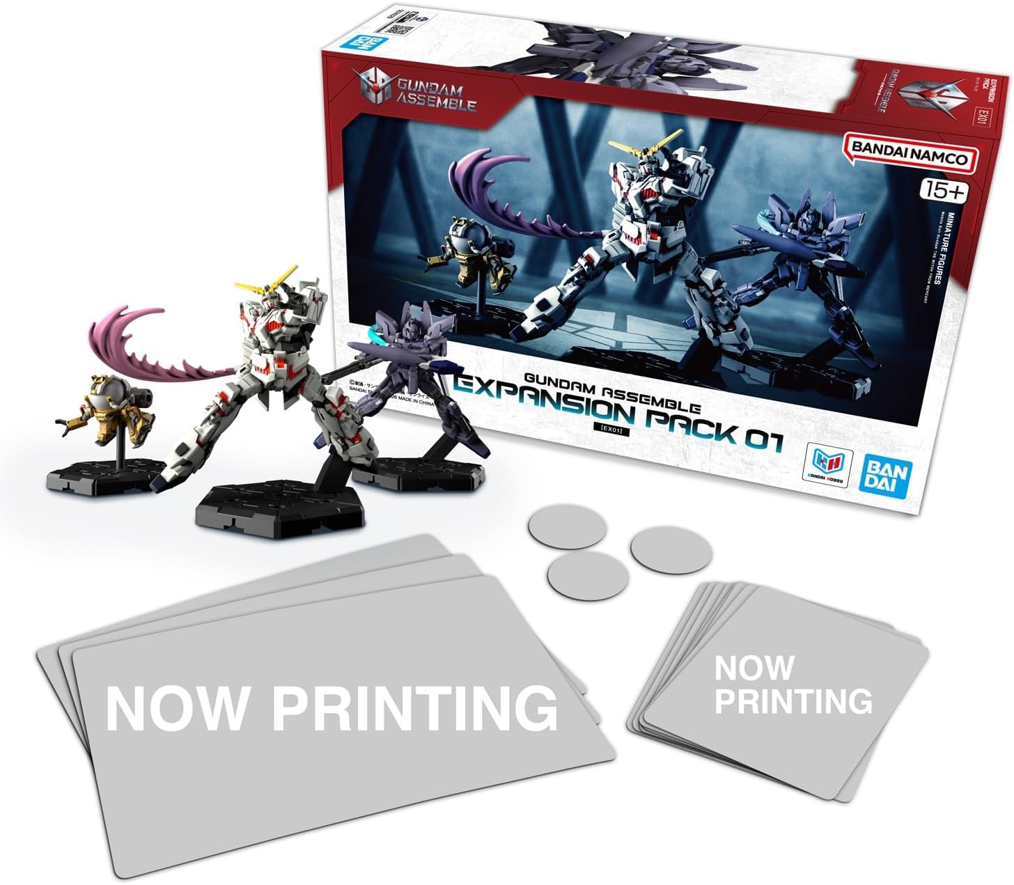 「BANDAI TABLETOP GAMES」の、約50mmサイズのガンプラを使用して バトルを行うミニチュアゲーム「ガンダムアッセンブル」より、EXPANSION PACKが登場！ ■多彩な戦術を持ったユニットを集めて、自分だけのスクワッ...