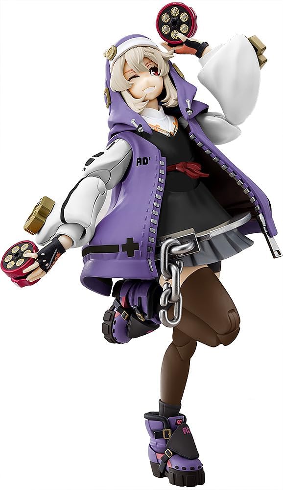 対戦格闘ゲーム『GUILTY GEAR -STRIVE-』より、賞金稼ぎの「ブリジット」が、装いも新たに「PURPLE COLOR ver.」として紫と黒を基調としたカラーリングで可動プラスチックモデル化！ ゲーム作中のカラーバリエーション...