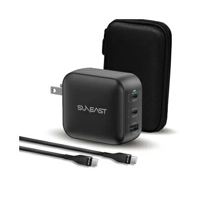 次世代パワー半導体GaN（窒化ガリウム）採用 ○長さ2mのUSB Type-C to USB-Cケーブル付属 ○便利に使える小物ポーチつき ○100W USB-C to USB-C ケーブル(2m) ○高出力かつ軽量小型化を実現 ○PD出力...