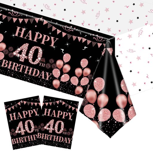 【誕生日テーブルクロス】使い捨てのバースデーテーブルクロスは、誕生日のシーンに合わせて特別にデザインされています。本体はプラスチック素材で、表面には風船やペナントなど、誕生日をテーマにしたデザイン要素がプリントされています。広げるだけで、ダ...