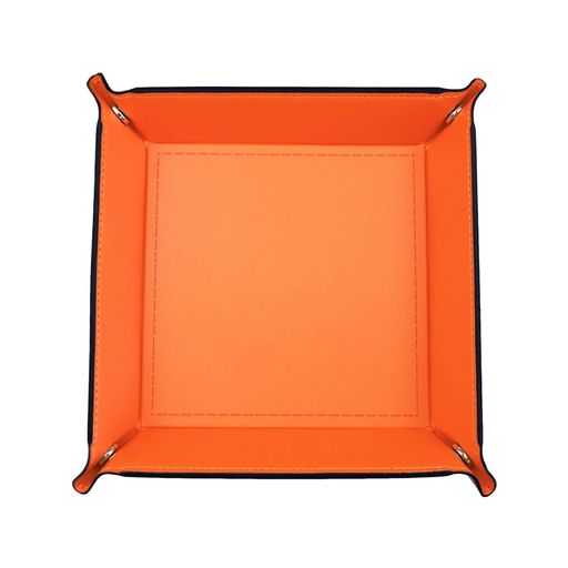 【セット内容】レザートレイ 1 個セット。サイズ:約 22cmx22cm(折りたたみ後のサイズ:約 17cmx17cm)。カラー:オレンジ+ブラック。※寸法は人工測定のため誤差が生じる場合がありますので、予めご了承ください。 【PU レザー...
