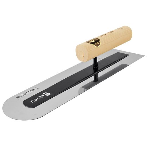 用途:本職用土間鏝 全長:335mm 重量:284g 板厚:0.3mm 材質:刃:ステンレス、柄:木