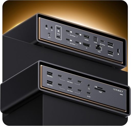 【Mac専用:ダブル Thunderbolt 5 アーキテクチャ】Macエコシステムのために特別に設計された、世界初のDual Thunderbolt 5チップ搭載ドッキングステーションです。従来の帯域幅の制限を打ち破り、驚異の80〜120...