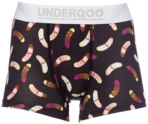 アイコニックなUNDERQQQロゴリブ デリケートエリアは快適な独立2パーツ仕様 サラッとした独自の滑らか生地 フィット感を追求した3パネル仕様 ホールド感のある4.5cm巾ウエストゴム