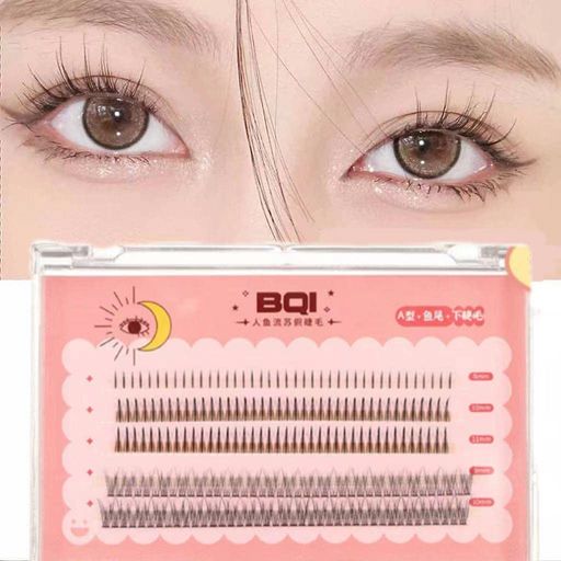 【目力UP】長くて太めの毛と、短くナチュラルな毛をMIXしたスプリットタイプのため、毛量を増やしたい部分にポイント使いでき、目尻や目の中心など、つける場所によって雰囲気を変えられます。小悪魔風でハーフのようなメイクに仕上がり、違和感 のない...