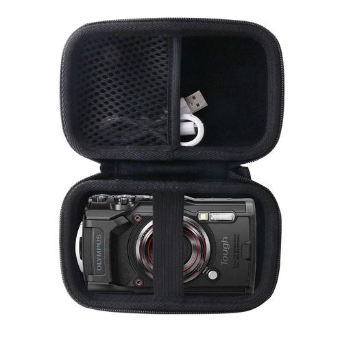 OLYMPUS(オリンパス) Tough TG-7/TG-6/TG-5/TG-4 デジタルカメラ専用収納ケース-WERJIA 材質:耐久性のある高級ハードEVA素材、優れた肌触り、中身の柔らかい保護。 用途:保管保護、汚れ、衝撃、磨耗を防ぐ...