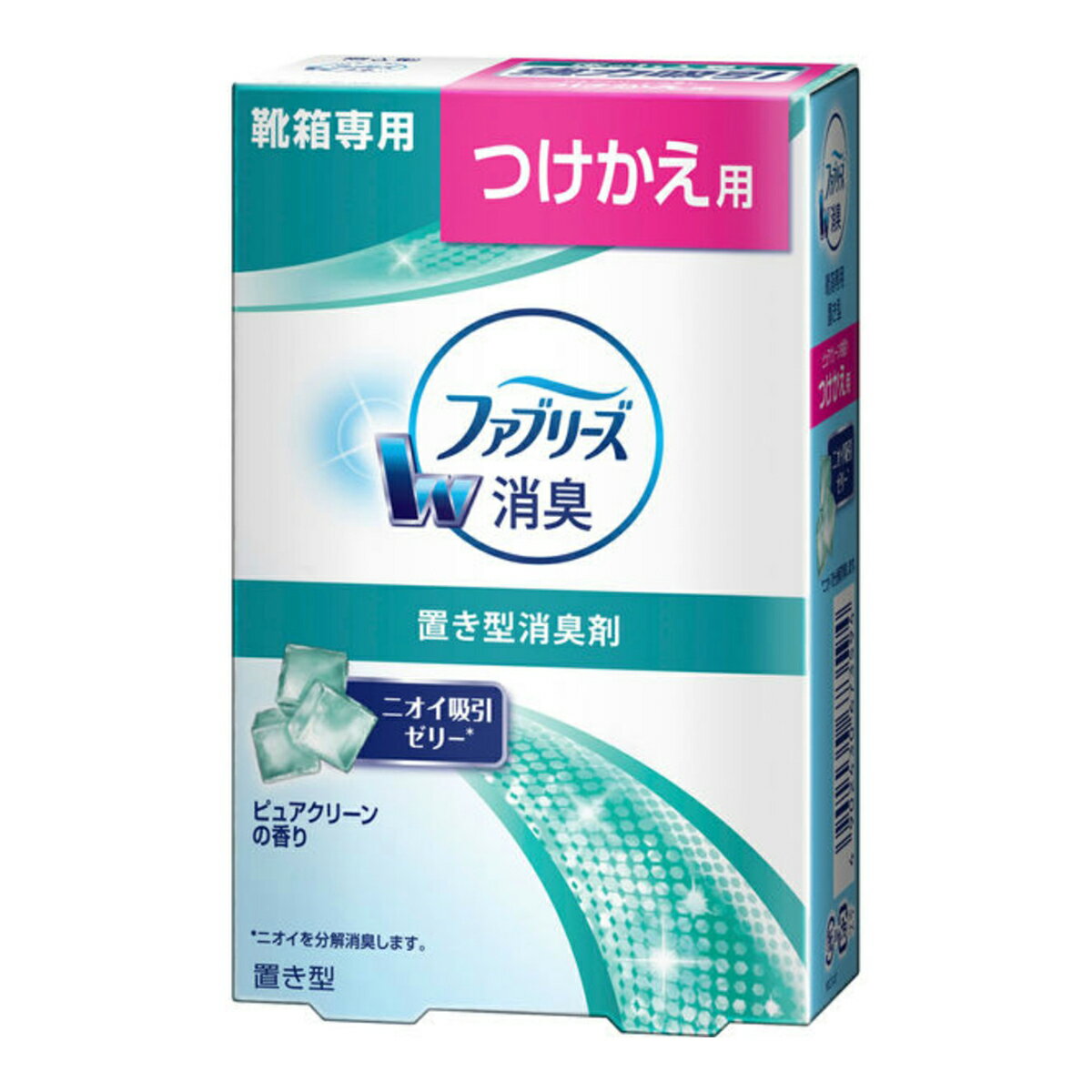 商品名：P&G 置き型ファブリーズ 靴箱用ピュアクリーンの香り つけかえ用 130g内容量：130gJANコード：4902430673594発売元、製造元、輸入元又は販売元：P＆Gジャパン株式会社原産国：日本商品番号：101-r001-49...