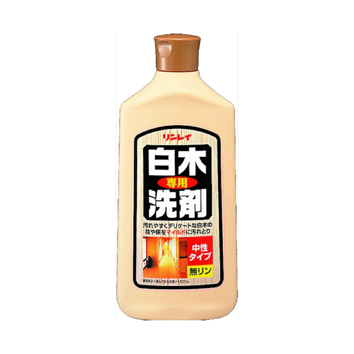 リンレイ 白木専用洗剤 500ml白木の柱・廊下・天井・なげし等の汚れを落とす白木床専用の洗剤です。新築家屋の手アカ・との粉等の汚れ落としにもお使いいただけます。 用途白木の柱・廊下・天井・なげしの汚れ落とし、新築家屋の手アカ・との粉等の汚...