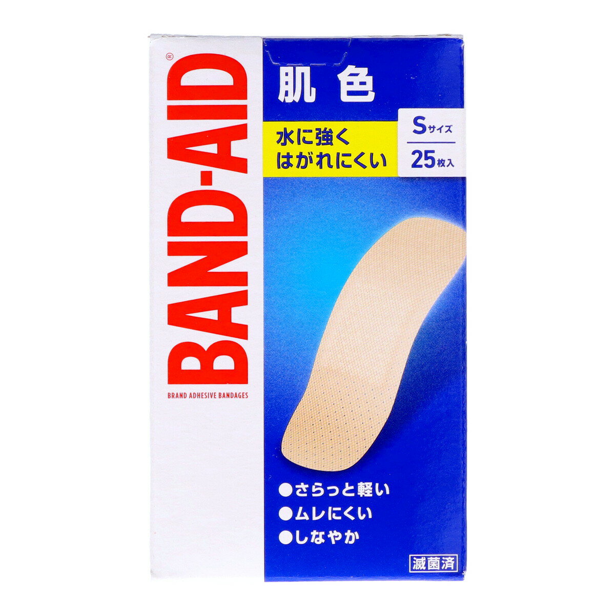 商品名：BAND-AID バンドエイド Sサイズ 25枚 絆創膏内容量：25枚JANコード：4901730230124発売元、製造元、輸入元又は販売元：KENVUE(旧ジョンソン・エンド・ジョンソン コンシューマーヘルス)原産国：中華人民共...