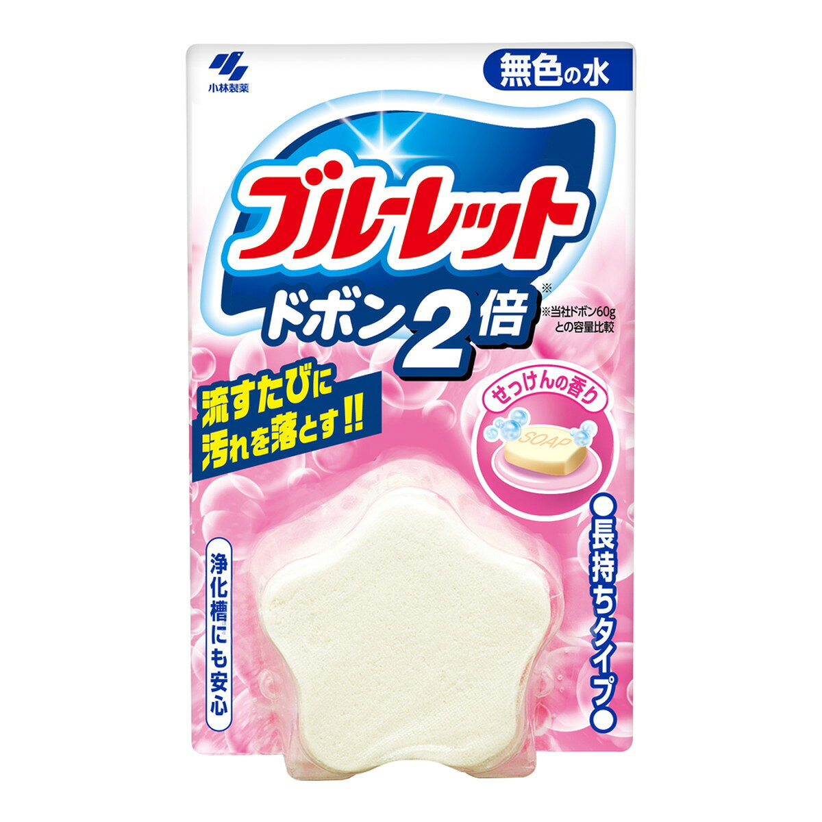 商品名：小林製薬 ブルーレット ドボン 2倍 無色 せっけんの香り 120g トイレ用洗剤内容量：120gJANコード：4987072087886発売元、製造元、輸入元又は販売元：小林製薬株式会社商品番号：101-r001-49870720...