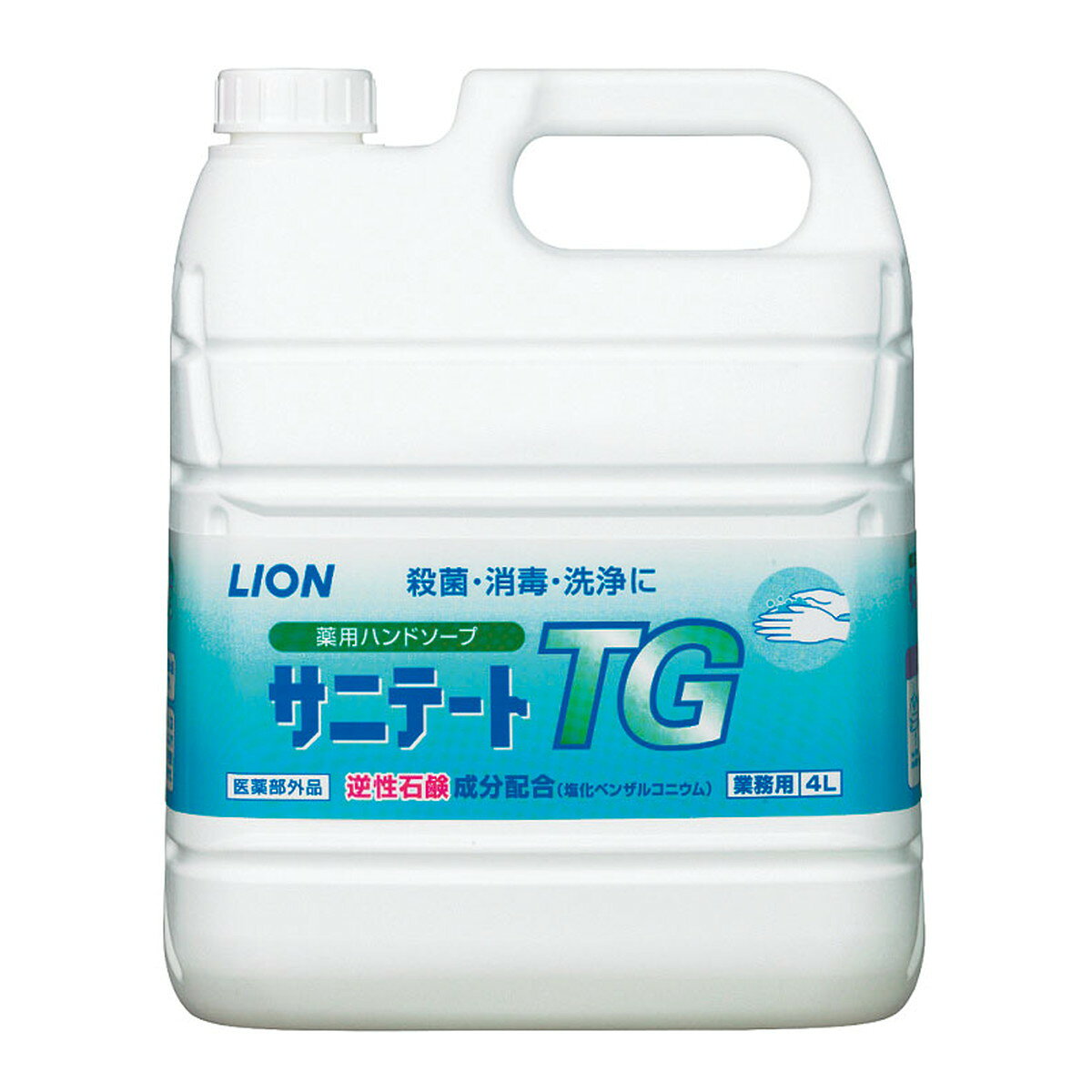 商品名：ライオンハイジーン サニテートTG 薬用 ハンドソープ 業務用 詰替 4L 手洗い用 液体石鹸 医薬部外品内容量：4LJANコード：4903301126287発売元、製造元、輸入元又は販売元：ライオンハイジーン原産国：日本区分：医薬...