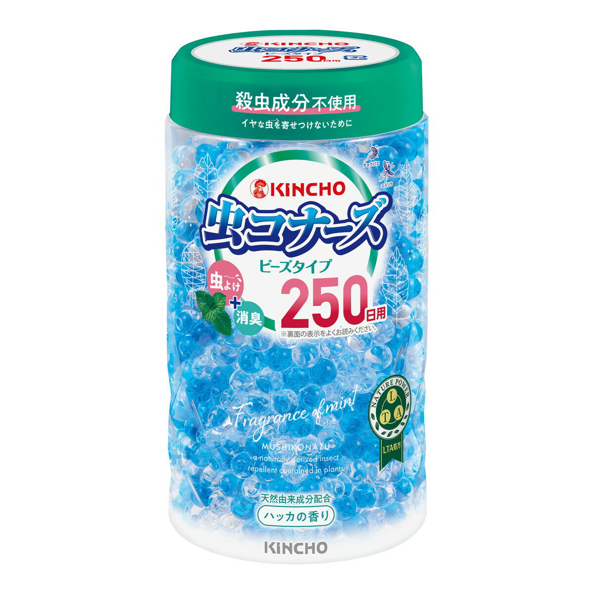 商品名：大日本除虫菊 キンチョー 虫コナーズ ビーズタイプ スリム 250日用 ハッカの香り 360g内容量：360gJANコード：4987115547193発売元、製造元、輸入元又は販売元：大日本除虫菊原産国：中国商品番号：101-r00...