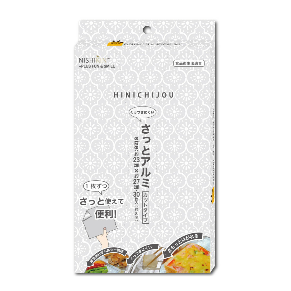商品名：錦尚金 NISHIKIN 非日常シリーズ さっとアルミ カットタイプ 30枚入り内容量：30枚JANコード：4582559944722発売元、製造元、輸入元又は販売元：錦尚金原産国：中国商品番号：101-r001-458255994...