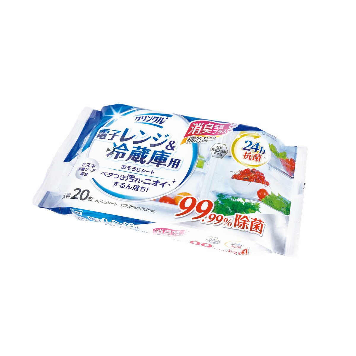 商品名：Life-do.Plus ライフ堂 クリンクル 電子レンジ・冷蔵庫 おそうじシート 24h抗菌 20枚入内容量：20枚JANコード：4589506150595発売元、製造元、輸入元又は販売元：Life-do.Plus商品番号：101...