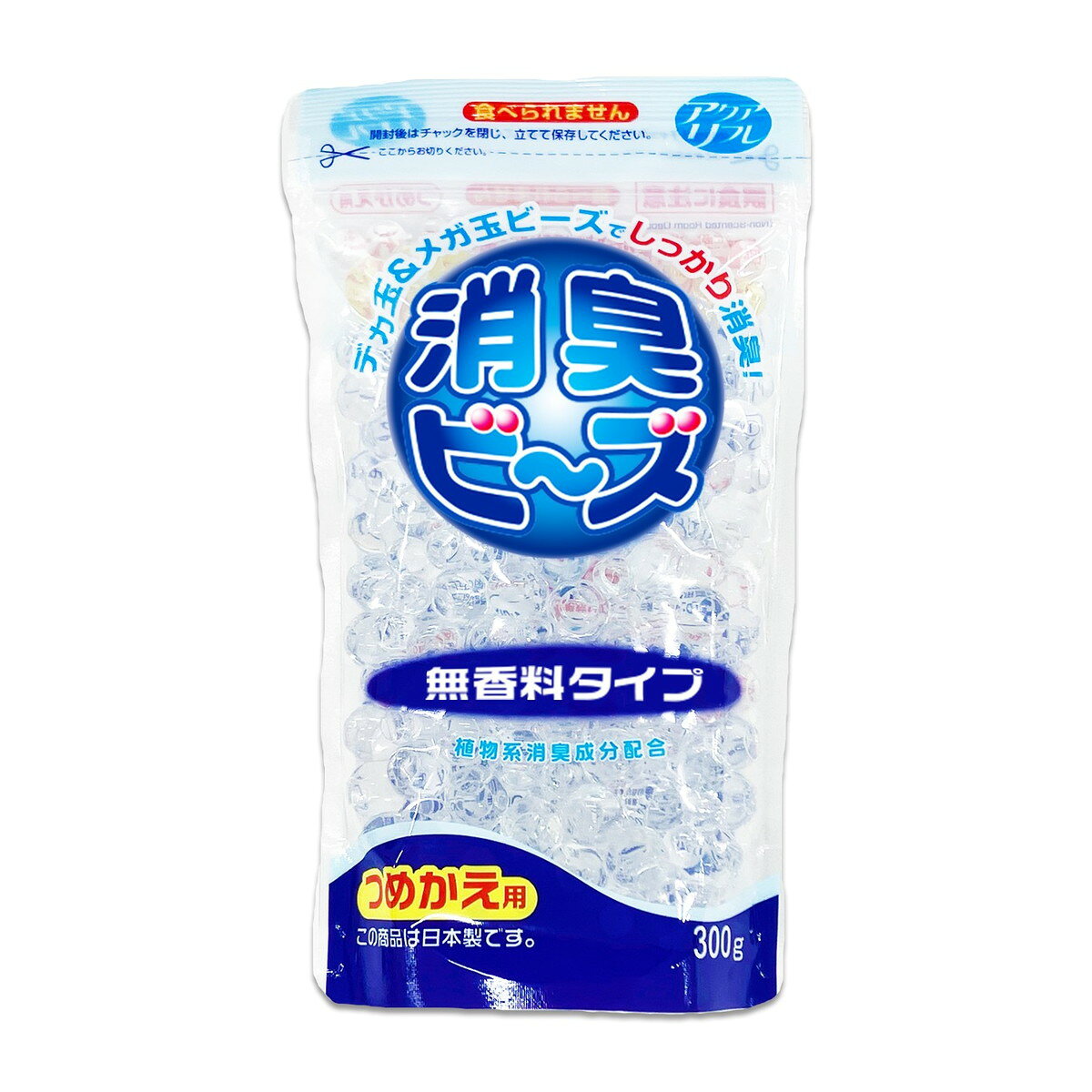 商品名：ライオンケミカル アクアリフレ 消臭ビーズ 無香タイプ つめかえ用 300g 消臭剤内容量：300gJANコード：4900480221055発売元、製造元、輸入元又は販売元：ライオンケミカル原産国：日本商品番号：101-r010-4...