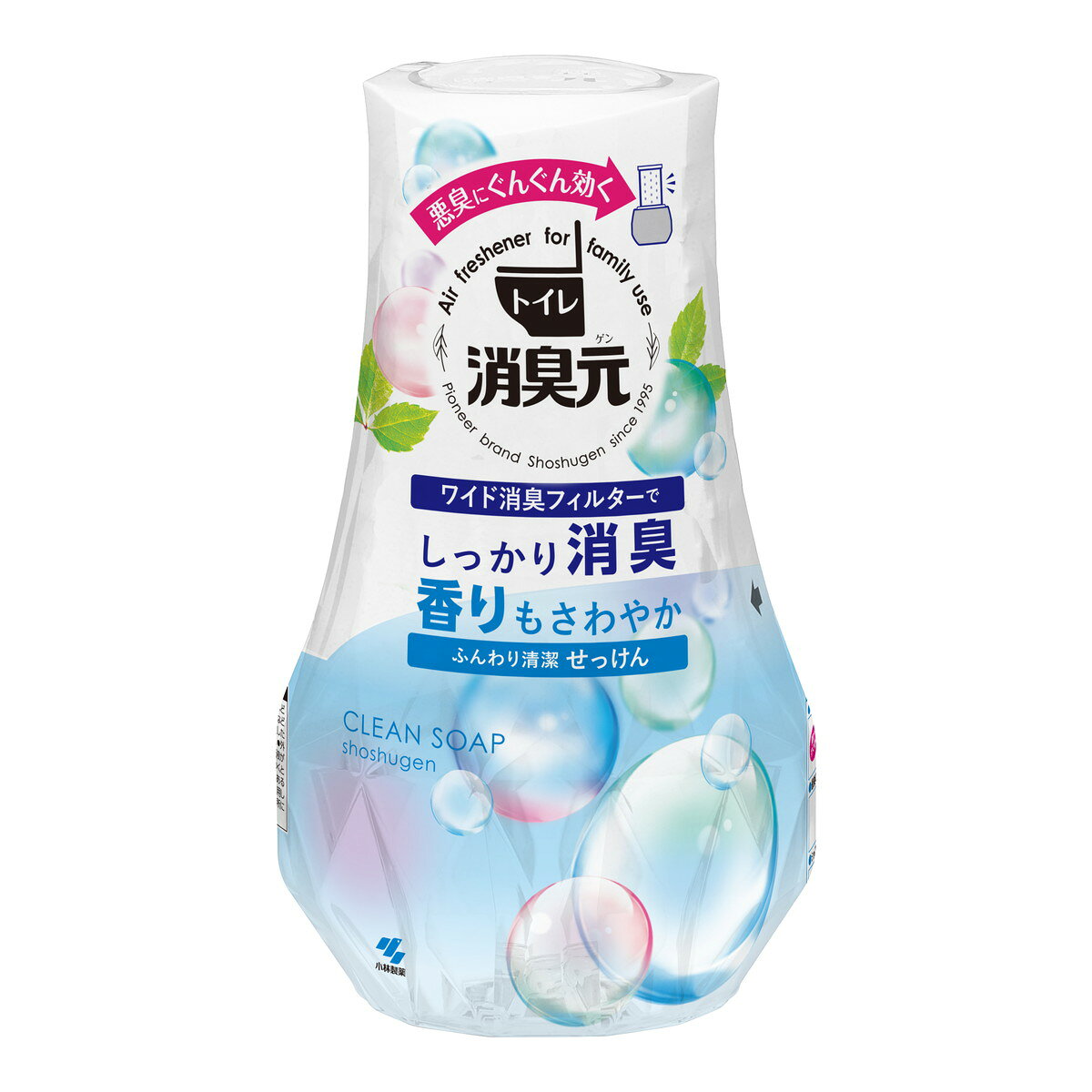商品名：小林製薬 トイレの消臭元 ふんわり清潔 せっけん 400mL内容量：400mLJANコード：4987072099650発売元、製造元、輸入元又は販売元：小林製薬原産国：日本商品番号：101-r004-4987072099650商品説...