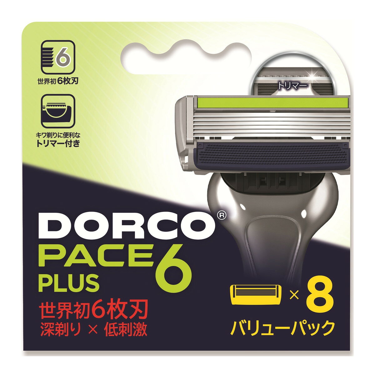 商品名：PACE6 PLUS 替刃 バリューパック 8個入 男性用 カミソリDORCO ドルコ内容量：8個JANコード：4562351980760発売元、製造元、輸入元又は販売元：DORCO JAPAN原産国：大韓民国商品番号：101-r0...